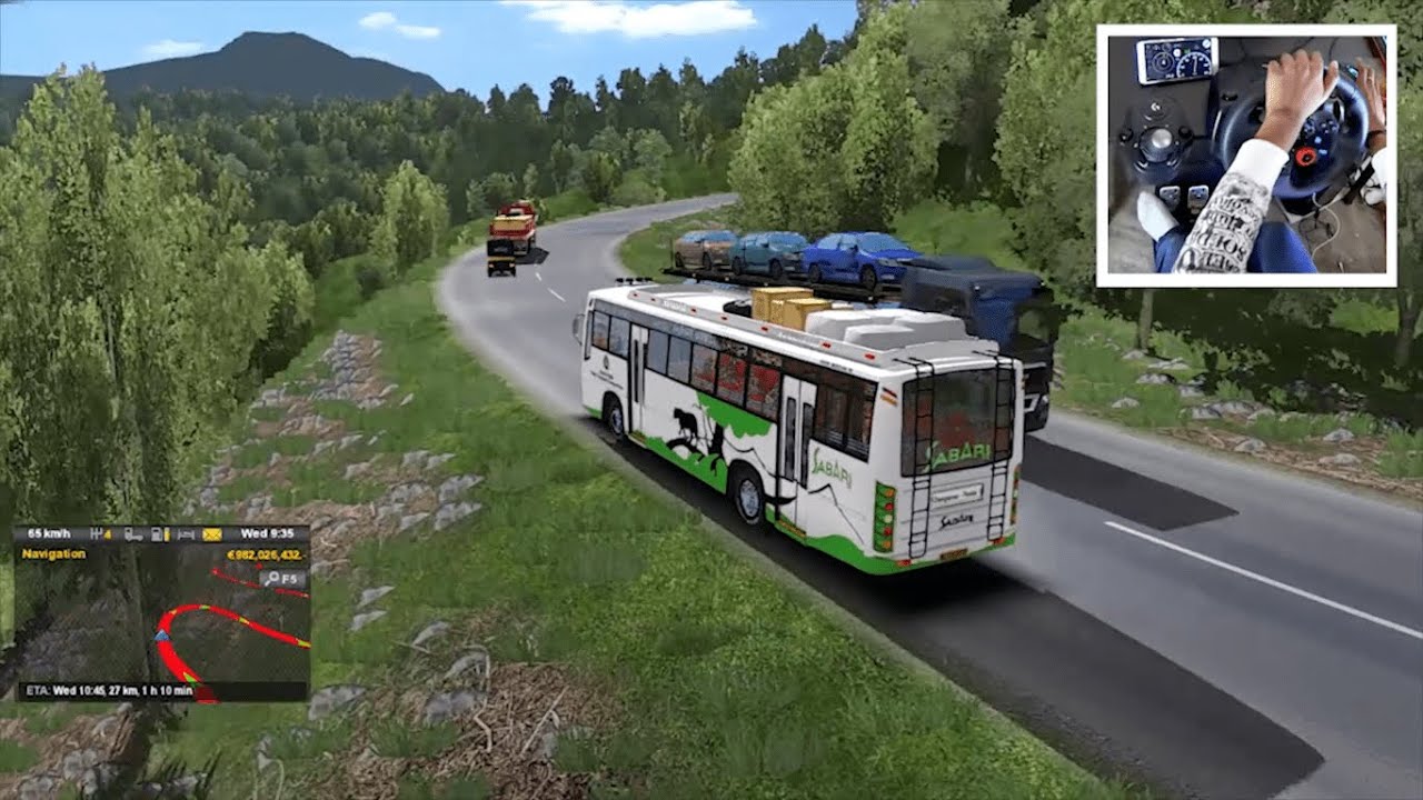 KSRTC Sabari bus on dangerous Hill roads | Maruti bus - YouTube