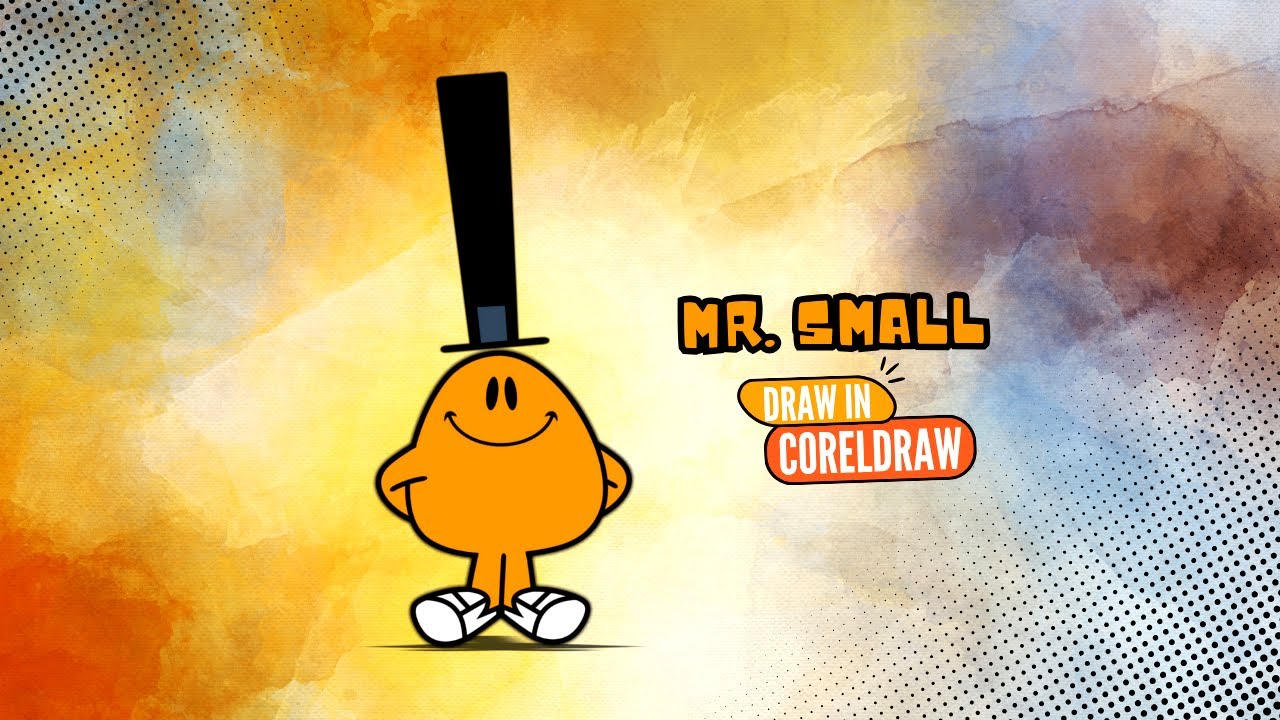 How To Draw Mr. Small (The Mr. Men Show) l Coreldraw | Drawing - YouTube