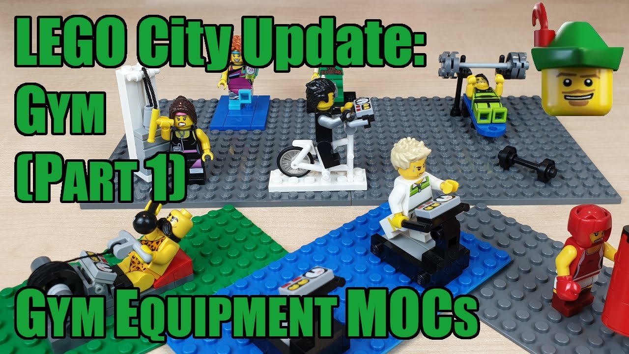 LEGO City Update - Gym Part 1 - Gym Equipment MOCs 🏋️‍♂️🏹 - YouTube