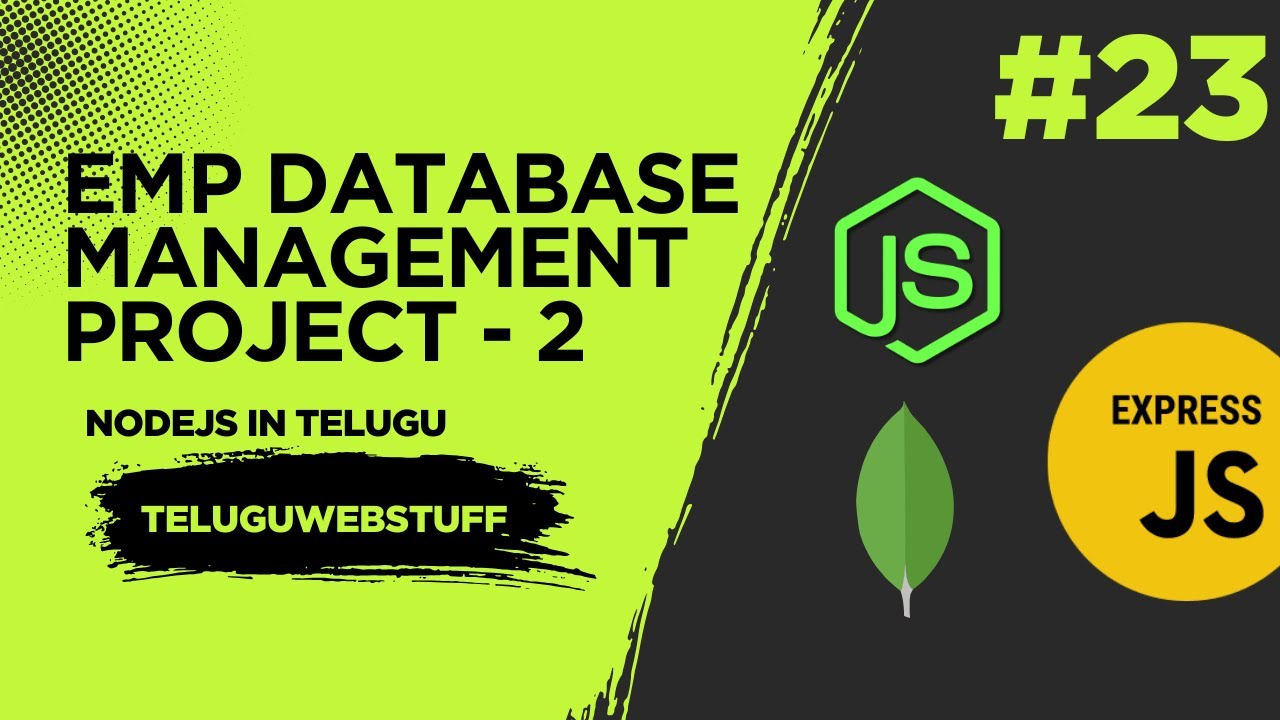 Search Functionality in Node.js & MongoDB | Employee Management Project | Telugu Tutorial - YouTube