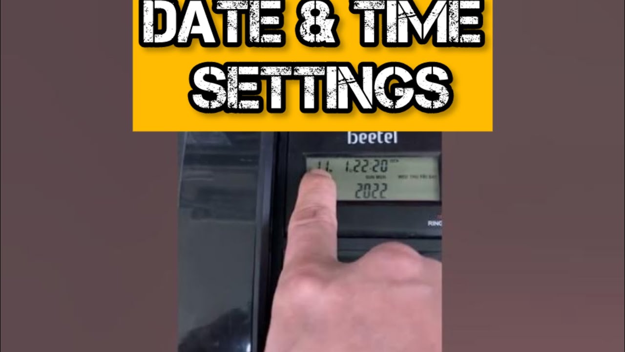 How to Set Date and Time of Beetel M64 Telephone - YouTube