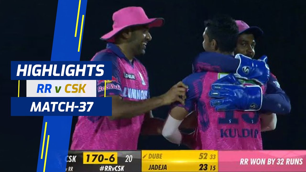 Chennai vs Rajsthan Highlights | csk vs rr Highlights | Today Match ...