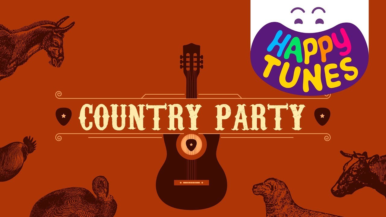 Country Party, Kids Songs, Lyric Video - Happy Tunes - YouTube