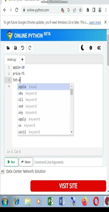 Python tutorial Tamil #python #pythonprogramming #pythontutorial #python3 - YouTube