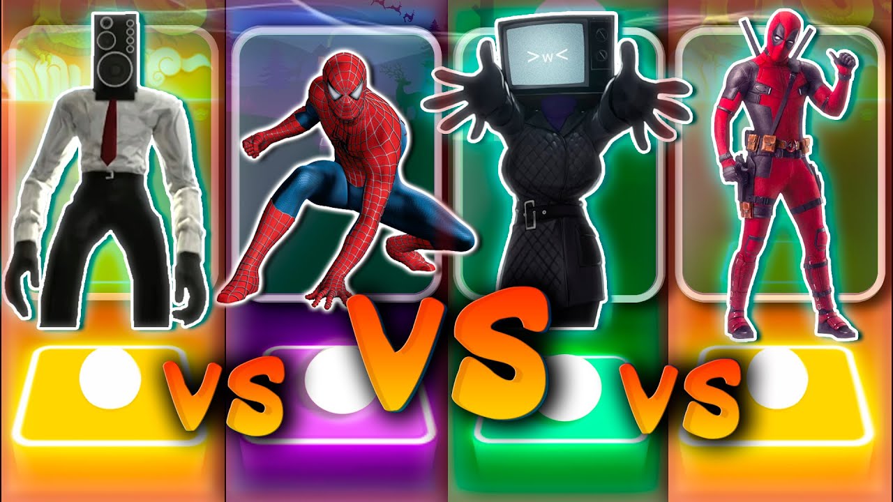 SKIBIDI TOILET💩 Giant Speakerman 🆚 MARVEL Spiderman 🆚 TV Woman 🆚 ...