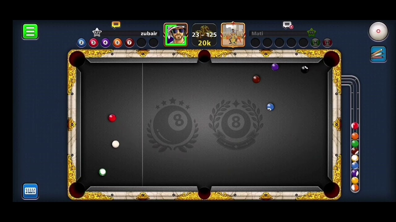 Perfect 8 Ball break 😈& Run-Out (matti) 8 Ball Pool Tournament Ep-6 ...