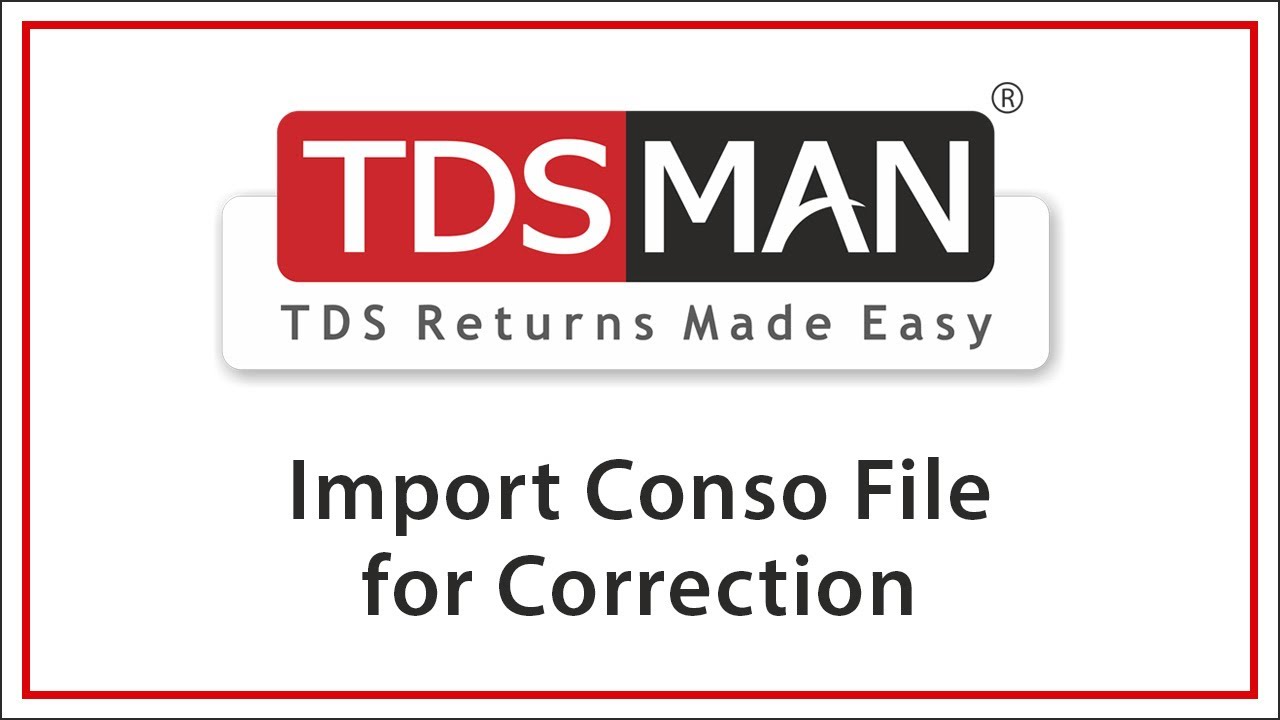 Import Conso File for Correction - YouTube