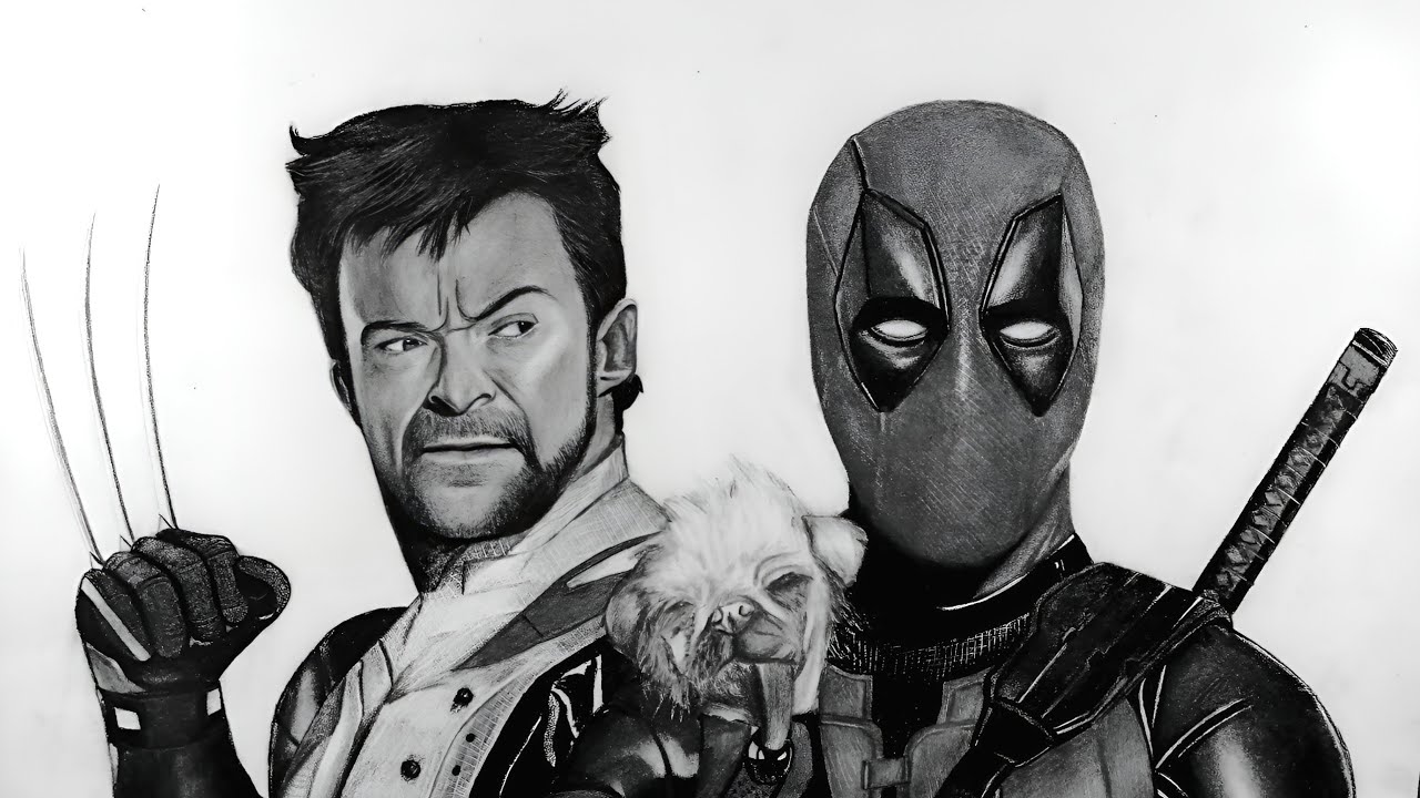 Drawing Wolverine & Deadpool - YouTube
