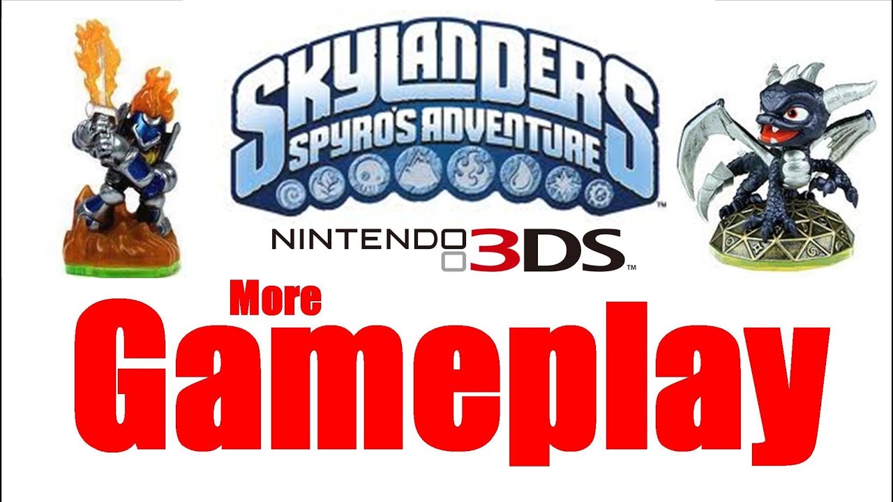 Skylanders Spyros Adventure Nintendo 3DS More Gameplay Dark Spyro ...