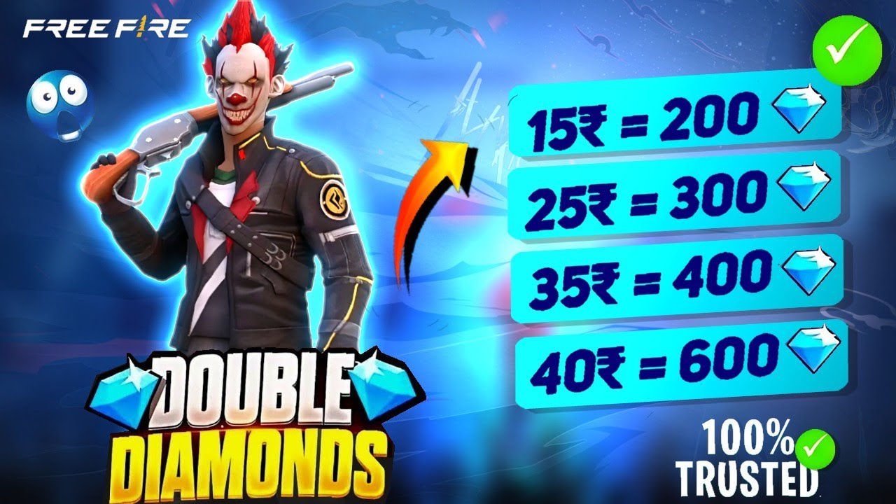 DOUBLE DIAMOND TOP UP WEBSITE IN FREE FIRE | DOUBLE DIAMOND TOP UP ...
