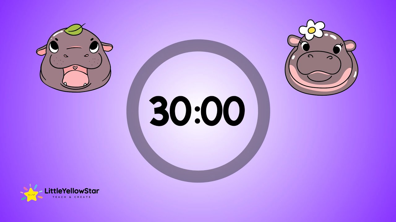 30 Minutes Countdown Timer For Kids With Upbeat Music | Classroom ...