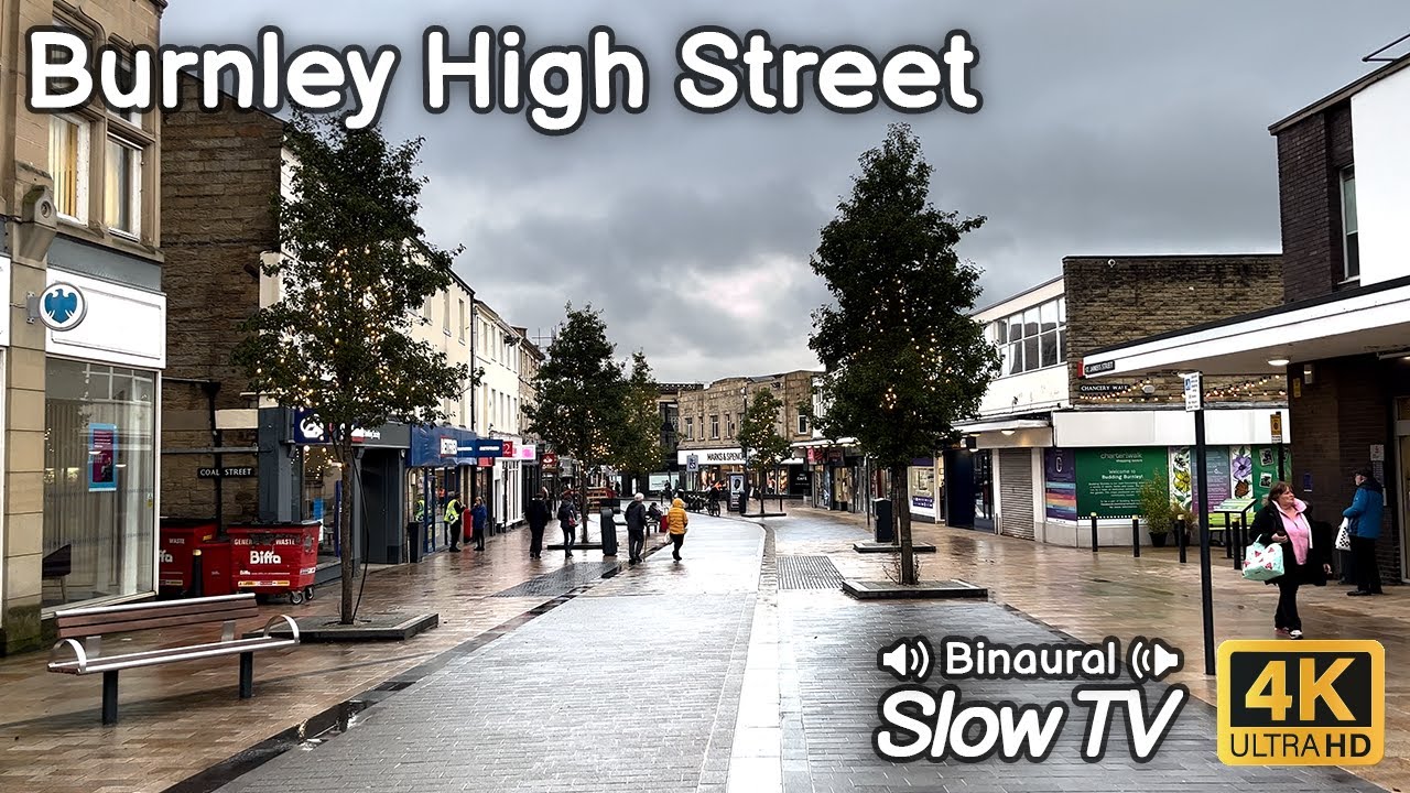 Lovely Winter Walk down Burnley High St - YouTube