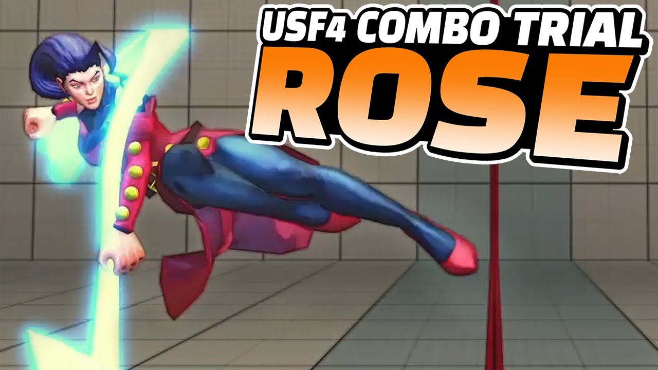 [USF4] 울스파4 로즈 콤보 트라이얼 [Ultra Street Fighter 4] 스파4 Rose 트라이얼 - YouTube