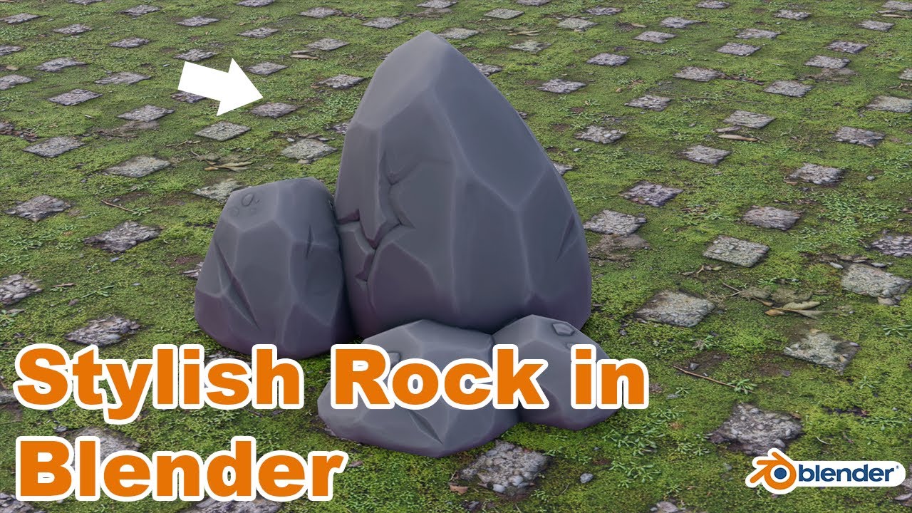 Stylish Rock in Blender - YouTube