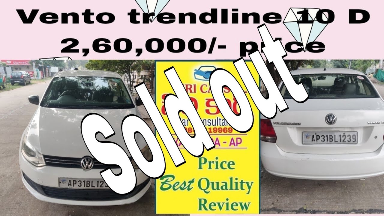 Volkswagen vento trendline diesel 2010 reg....2,60,000/- price ...