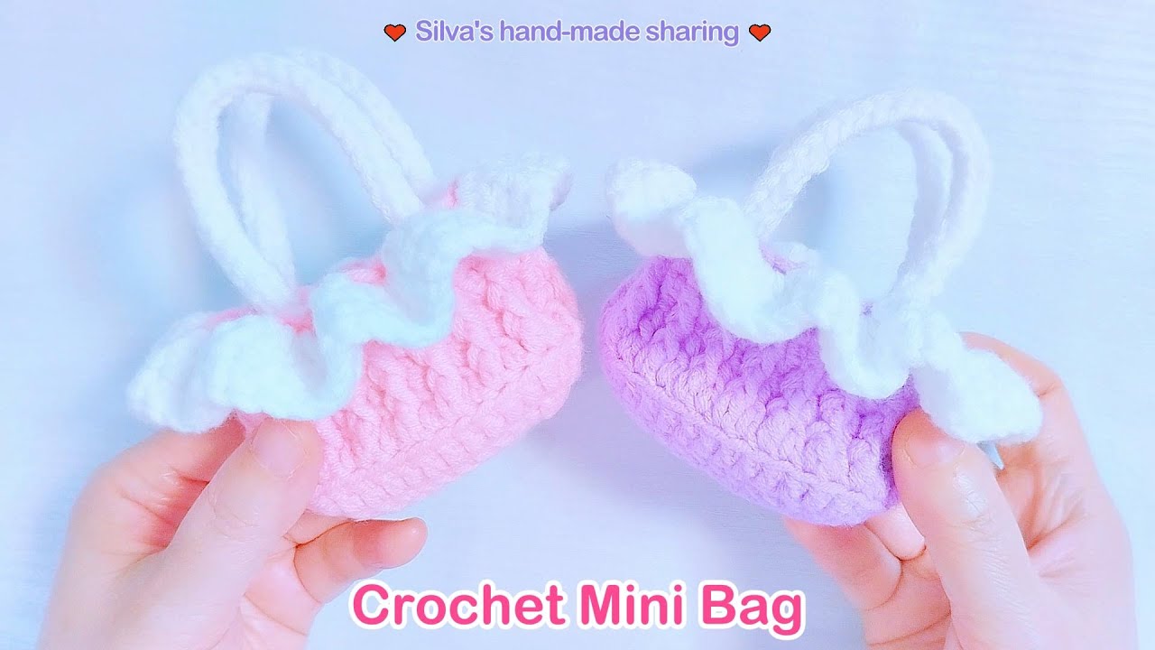 Crochet Mini Bag Keychain Tutorial | Fun & Functional DIY Craft - YouTube