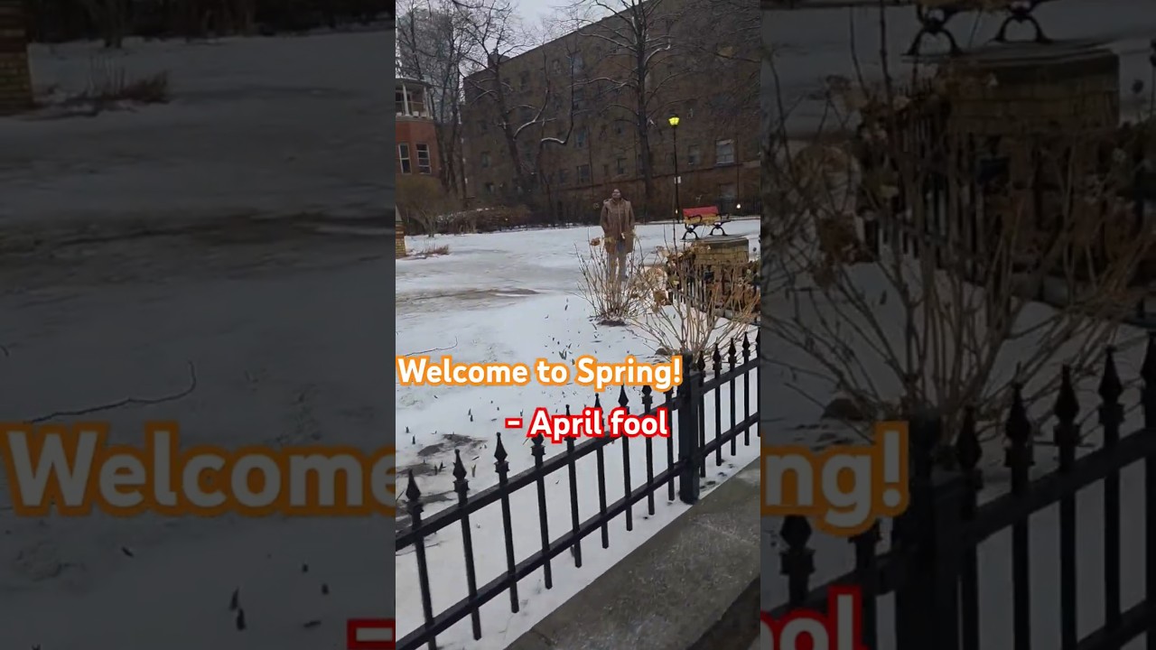 #Gomathi #Canada #whether #welcome #to #Spring #April #fool #Moment # ...