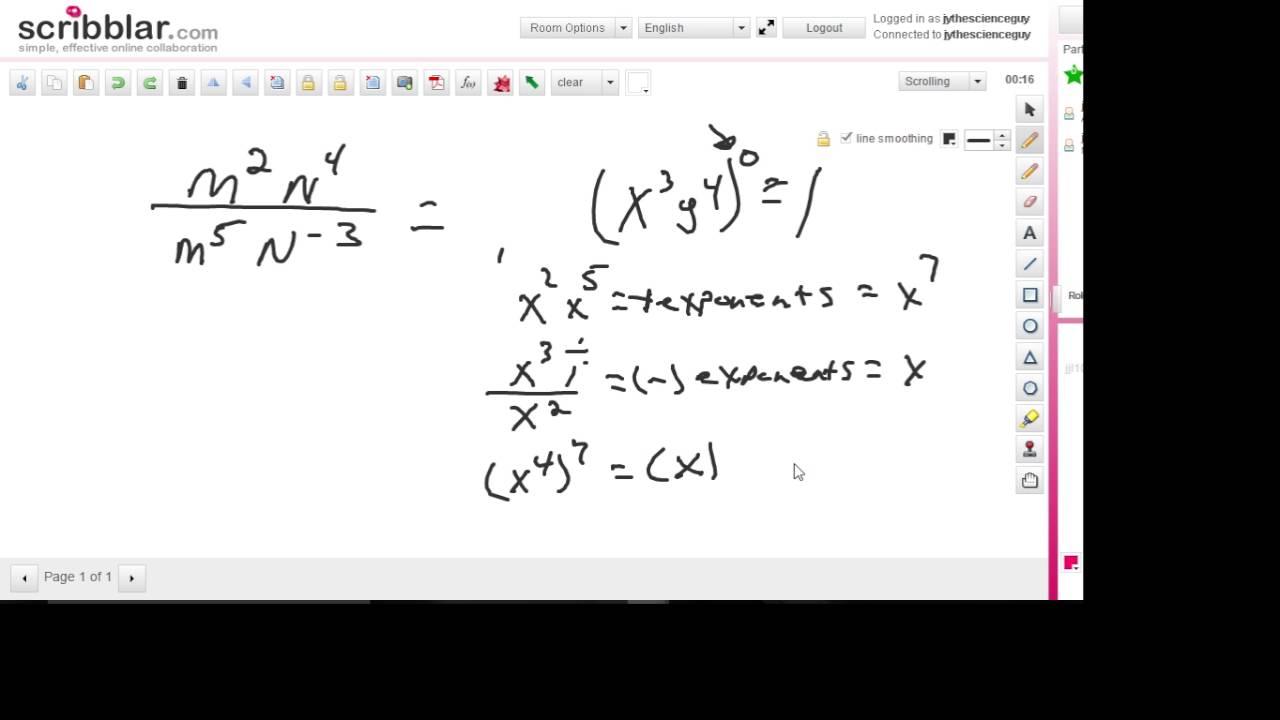 exponent and radical rules - YouTube