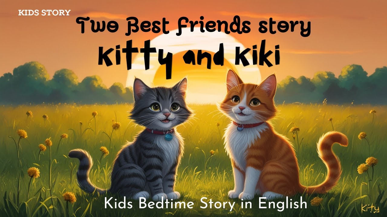 Two Best Friends story | Kitty and Kiki | Kids Bedtime Story in English ...