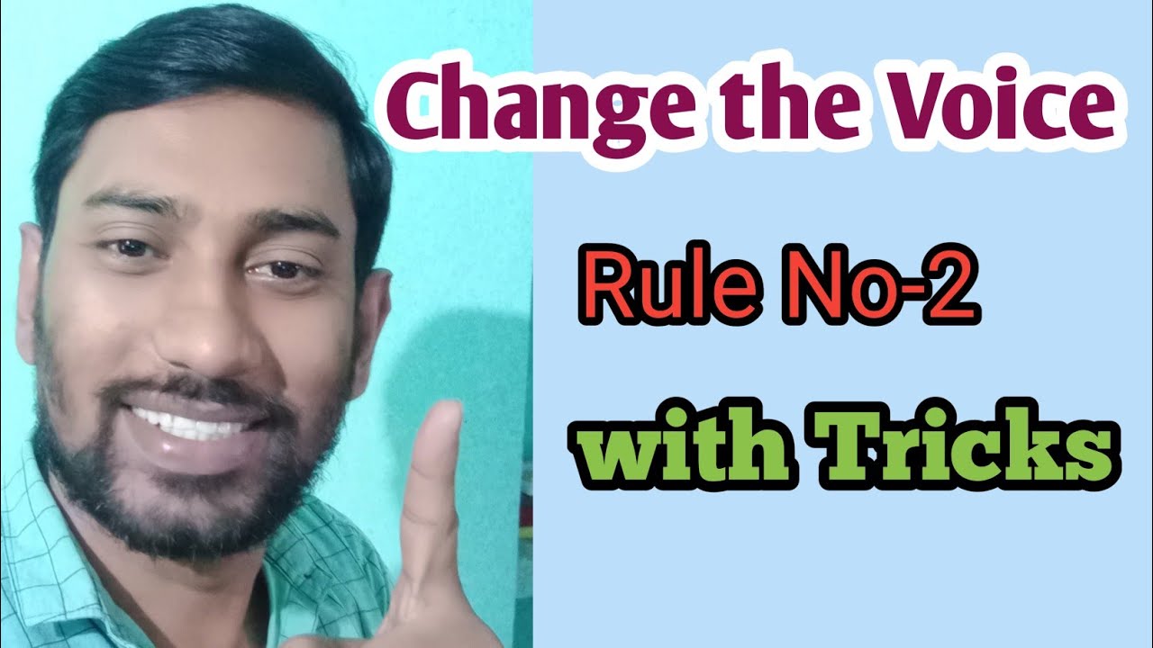 Voice Change ||active to Passive||Rules of voice Change|| - YouTube