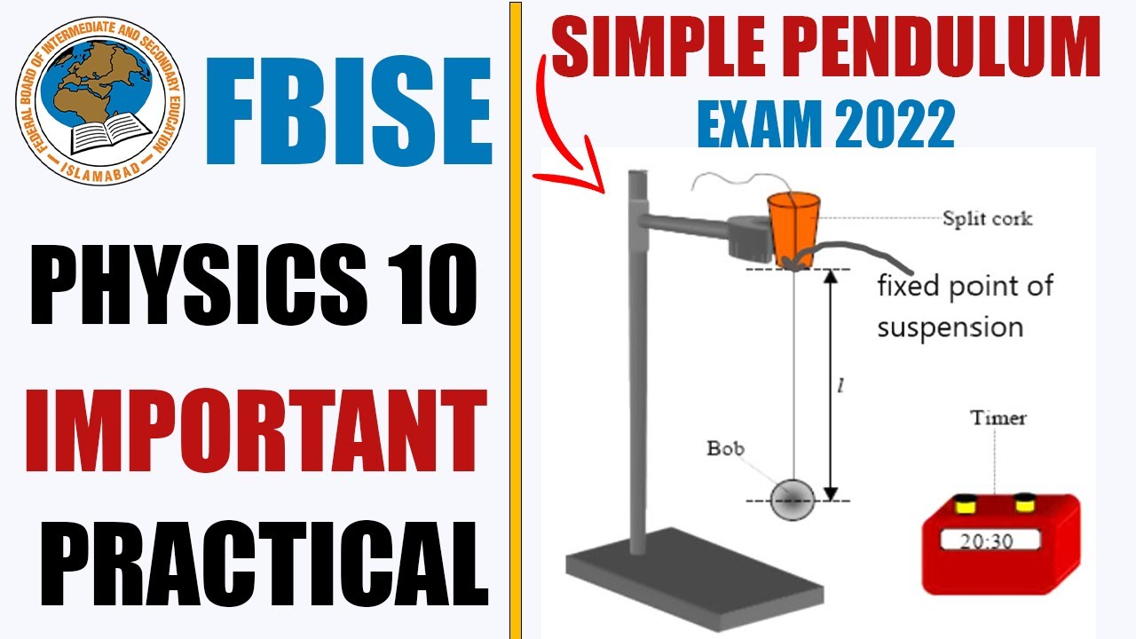 Physics 10 important Practical | Simple Pendulum - YouTube