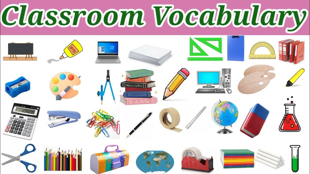 Classroom vocabulary। English vocabulary about classroom। Vocabulary ...