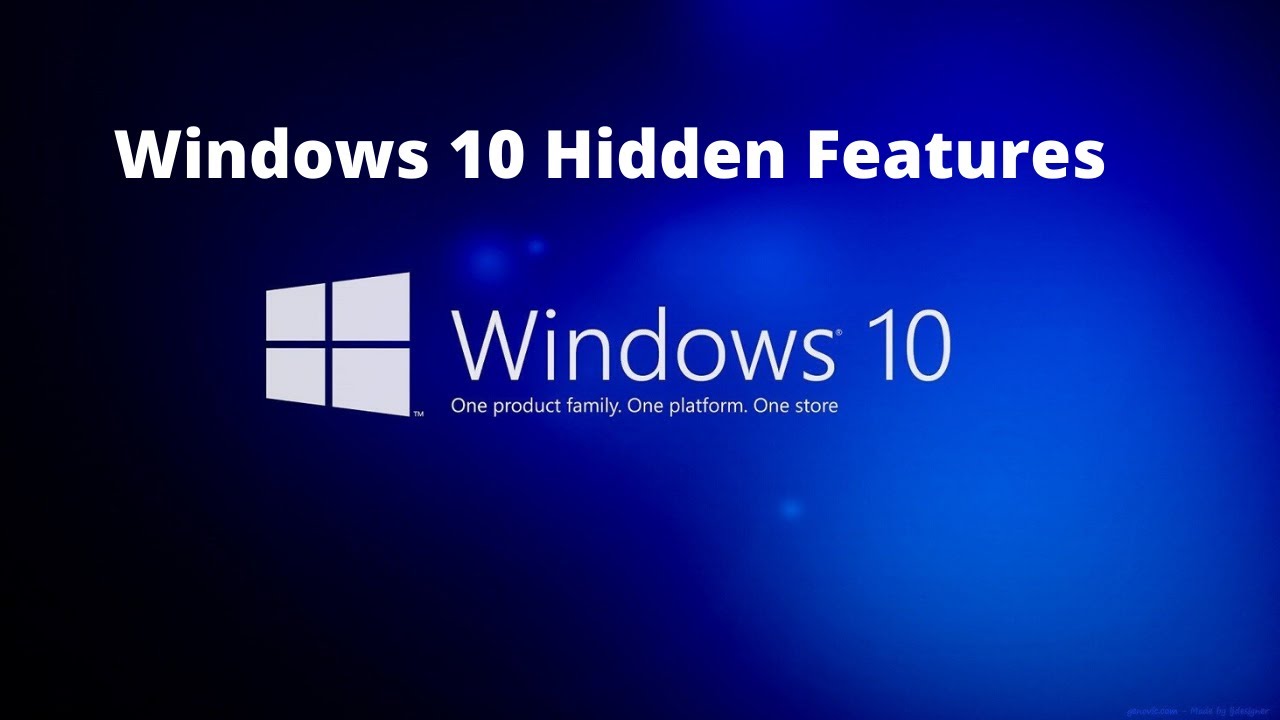 Windows 10 Hidden Features - YouTube