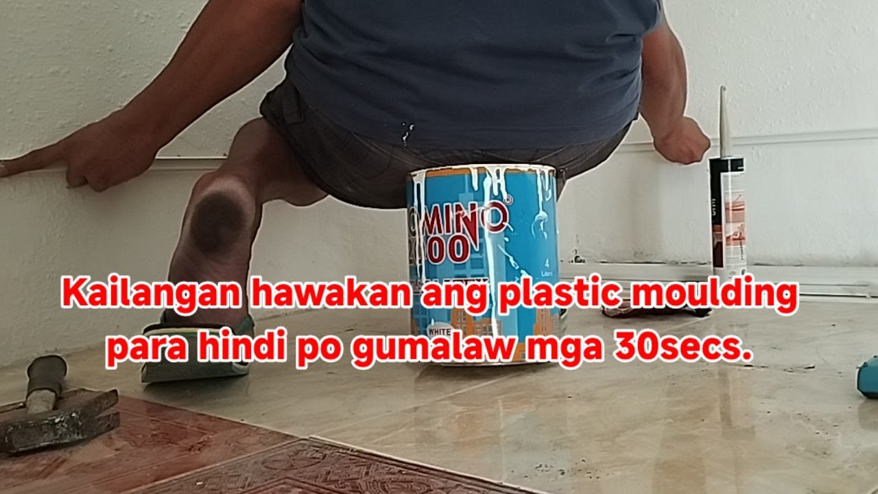 Pag layout ng plastic moulding para sa wiring ng aircon unit. - YouTube