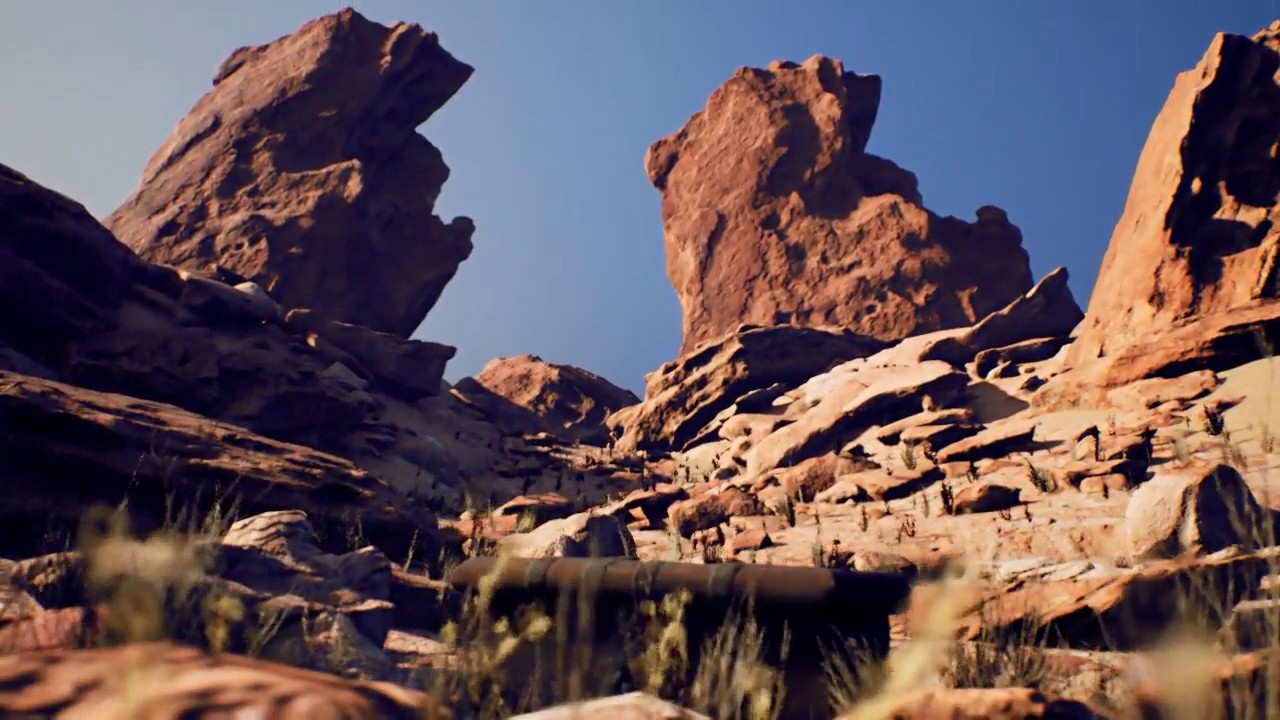 [UE4] rocky desert - YouTube