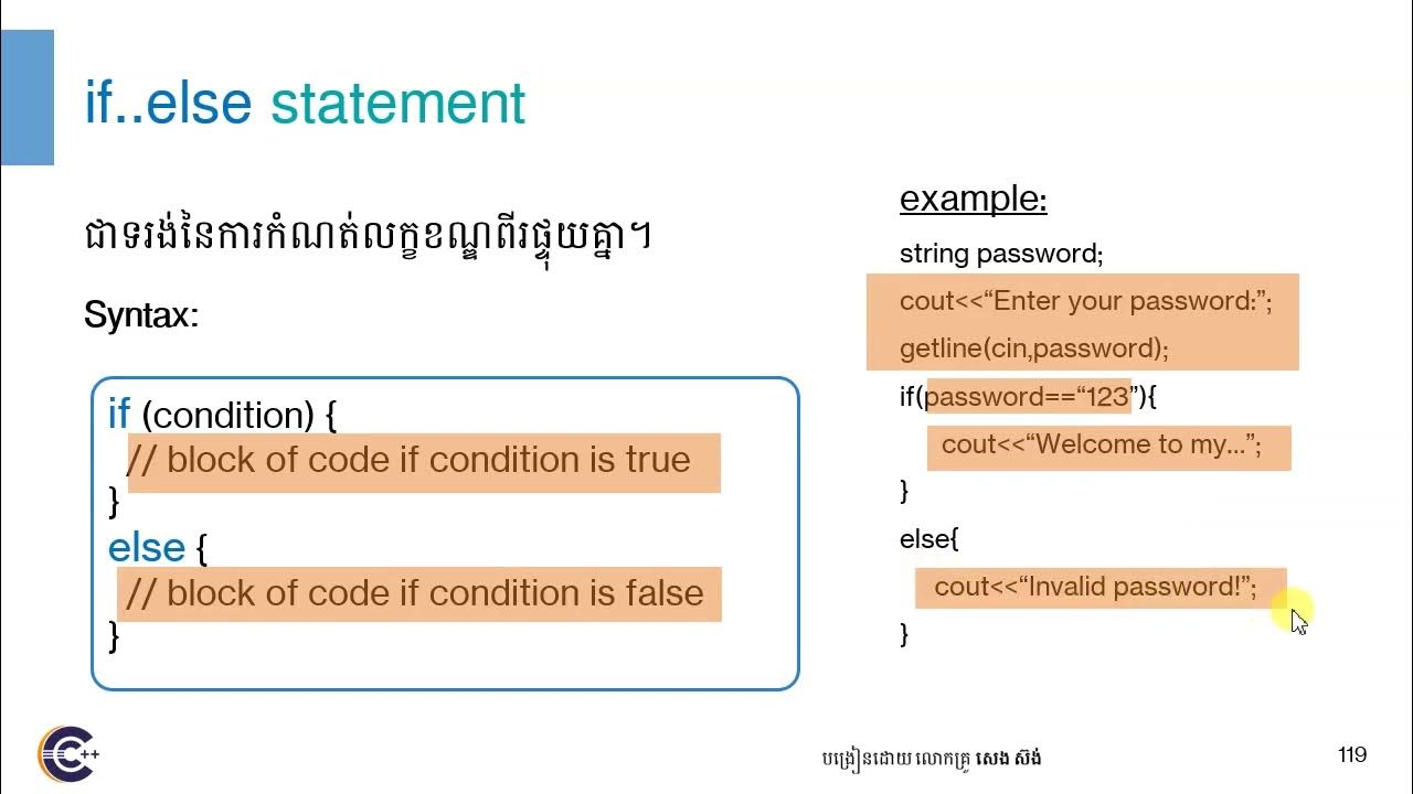 Cpp How To Use If Else Statement In C Programming Cpp Cppprogramming Youtube