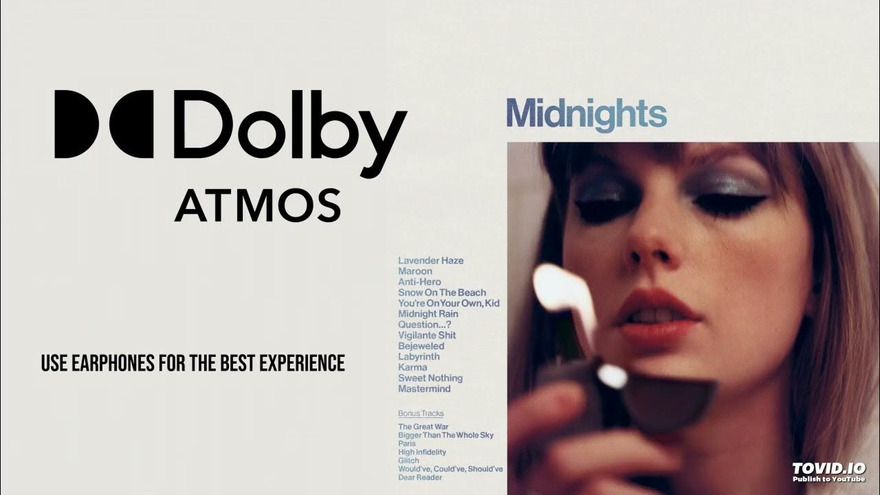 Dear Reader (Dolby Atmos / Spatial Audio) - Taylor Swift - YouTube