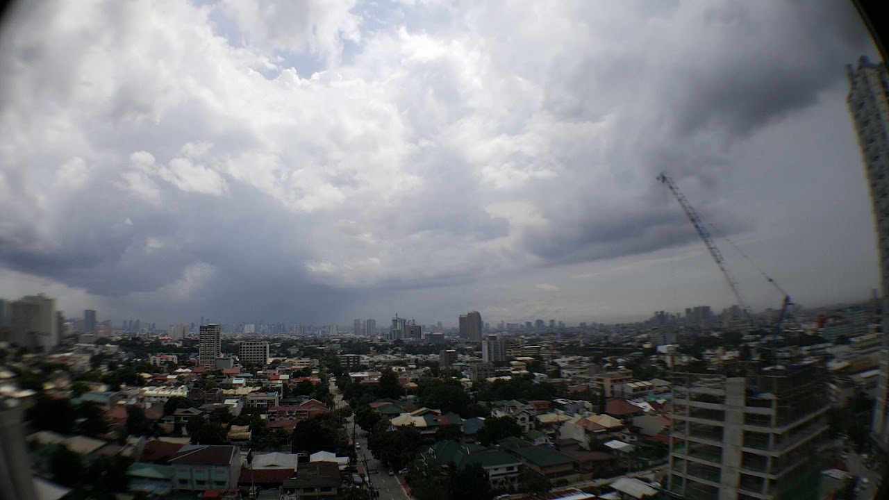 172. Tropical squall is like this (Timelapse Oct 14 2017) - Manila ...