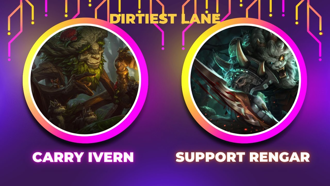 Ivern & Rengar Versus Double ADC Bot (A to Z bot lane Carrys) - YouTube