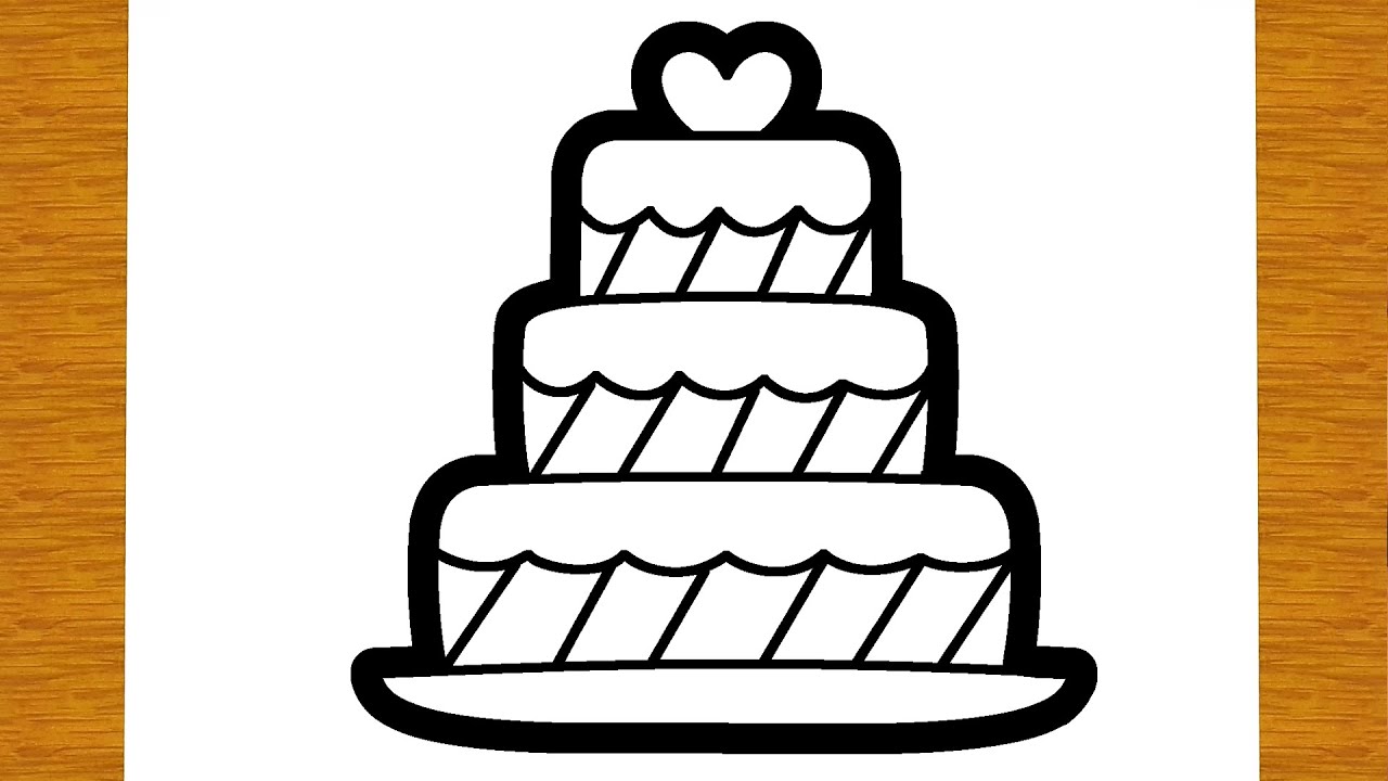 BELAJAR MELUKIS KEK | Lukisan yang senang - YouTube