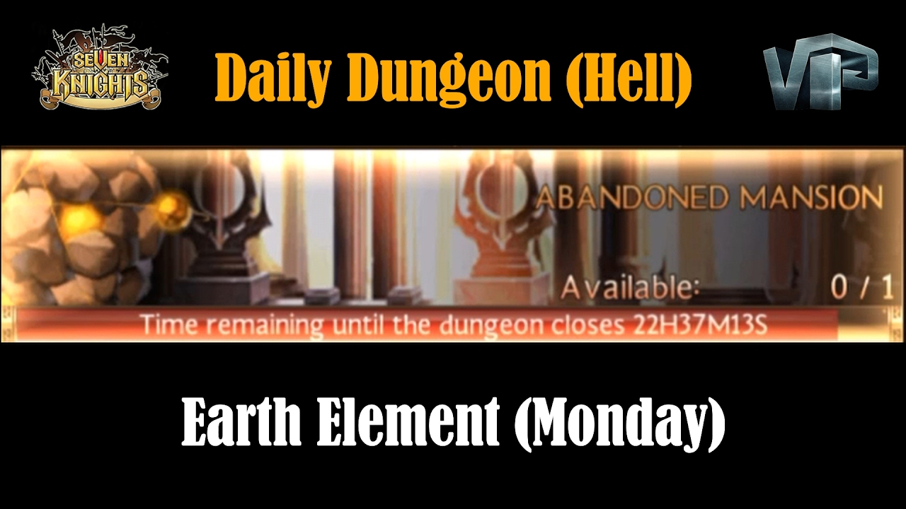 SEVEN KNIGHTS: Daily Dungeon (Mon) Hell Mode - YouTube