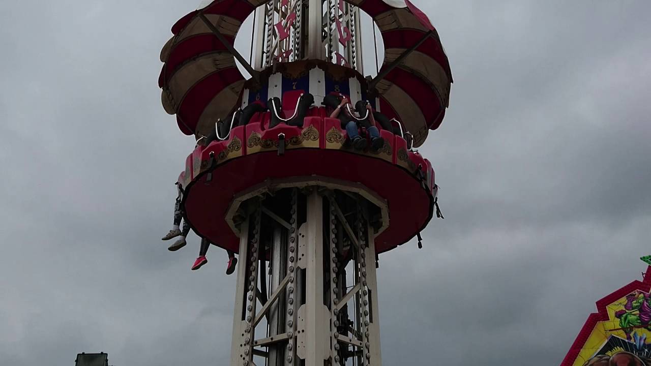 Sky Diver Ride At Brean Theme Park, Brean, Somerset, June 2016 - YouTube