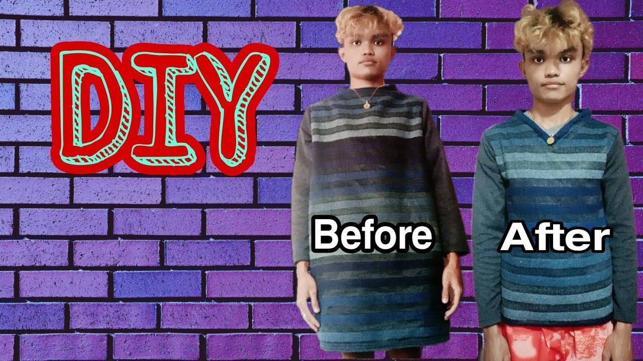How to make your Oversized Jacket smaller (DIY) - YouTube