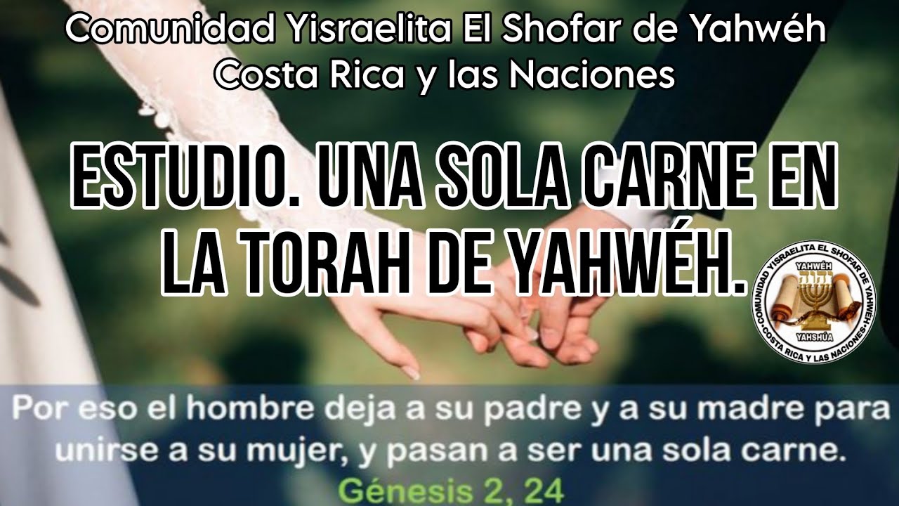 Estudio. Una sola carne en la Torah de YAHWÉH.Tema1. Ser Ejad [uno] en ...
