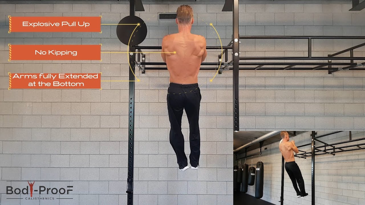 Clap Pull Up - Intermediate Regular Grip - YouTube