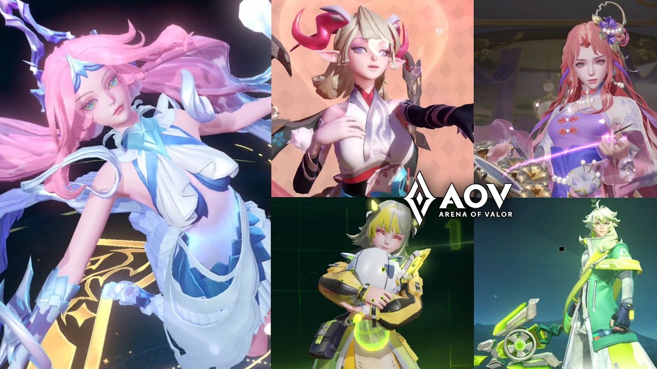 AOV New 8 Skins Update | Butterfly, Diaochan, Veera, Bright, Ishar ...