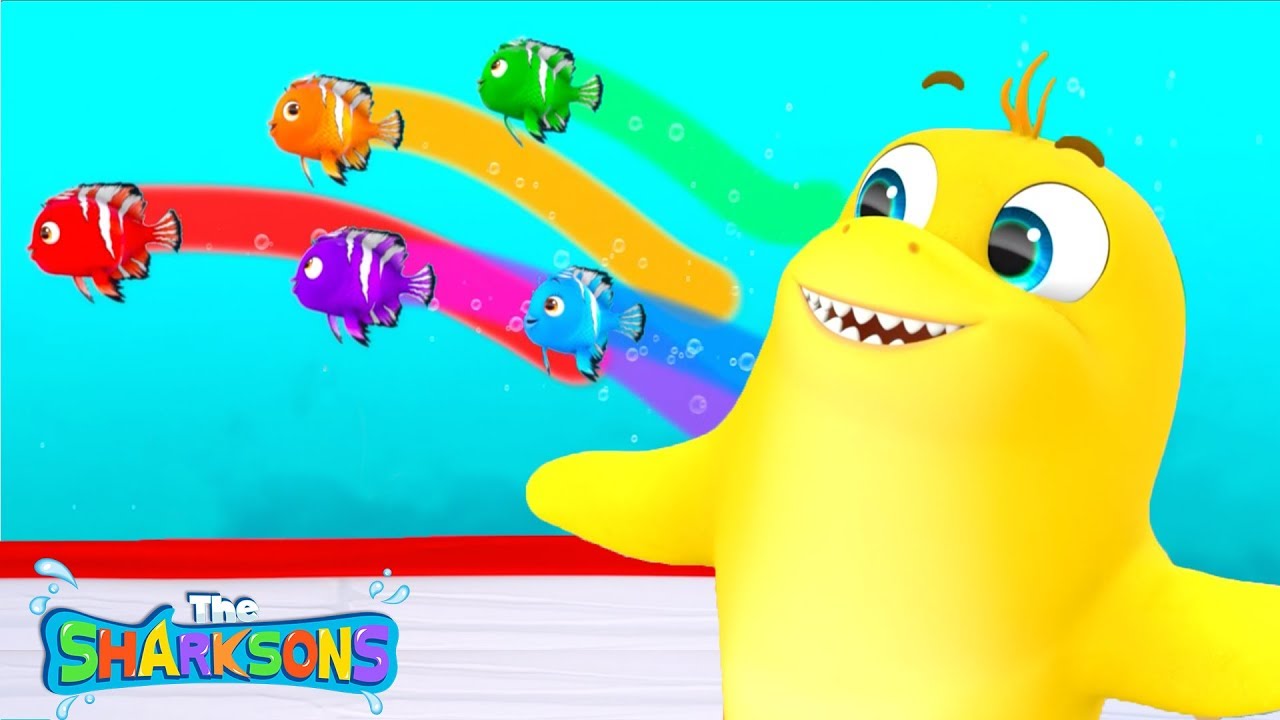 Row Row Row Your Boat SHARKSONS | Nursery Rhymes & Kids Songs ...