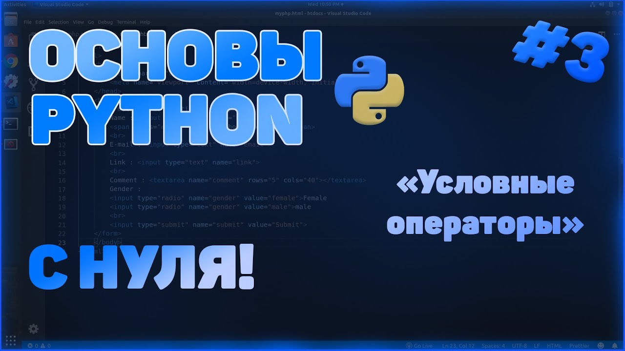 КУРС ПО ОСНОВАМ PYTHON | УСЛОВНЫЕ ОПЕРАТОРЫ | #3 - YouTube