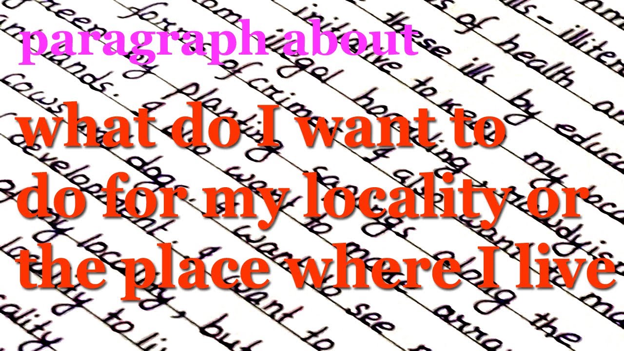 What do I want to do for my locality or the place where I live||CBSC ...