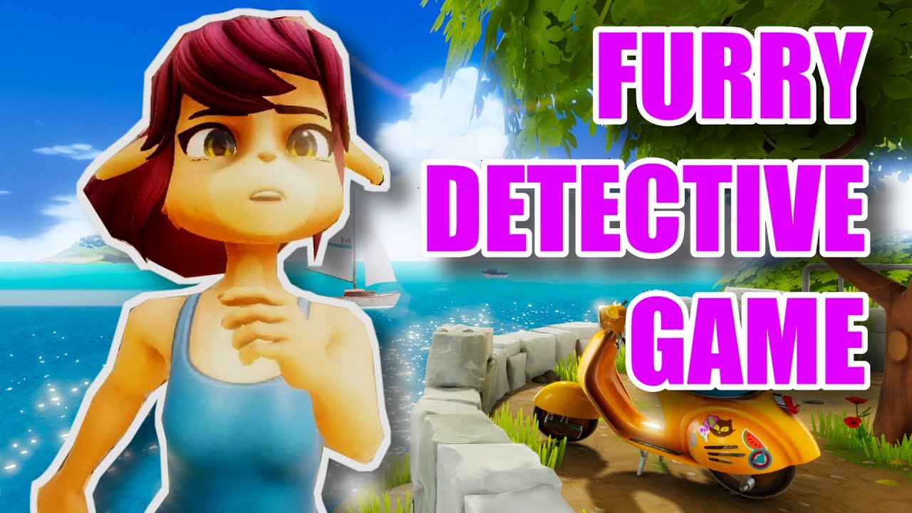 Playing the furry detective game - YouTube
