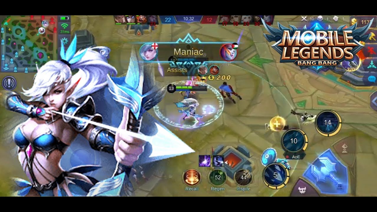 MANIAC Tricks!! Marksman Hero MIYA: Moonlight Archer | Mobile Legends ...