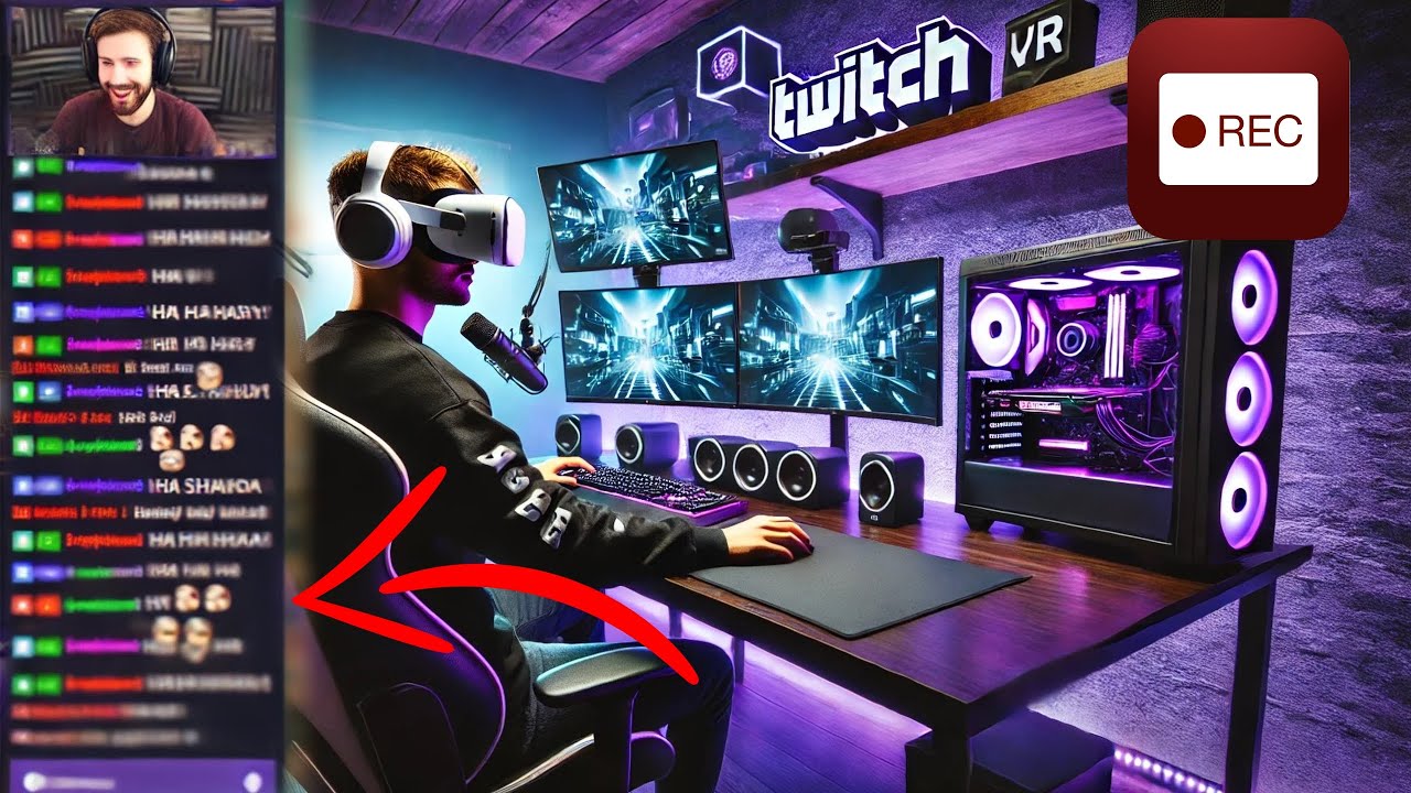 Streaming CHAT und Aufnahme verfolgen auf Twitch Stream Meta Quest 3 ...