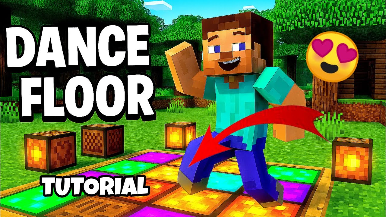 Minecraft Dance Floor 🎉 | Dancing Floor Easy Tutorial 😍 ( Party Time ...