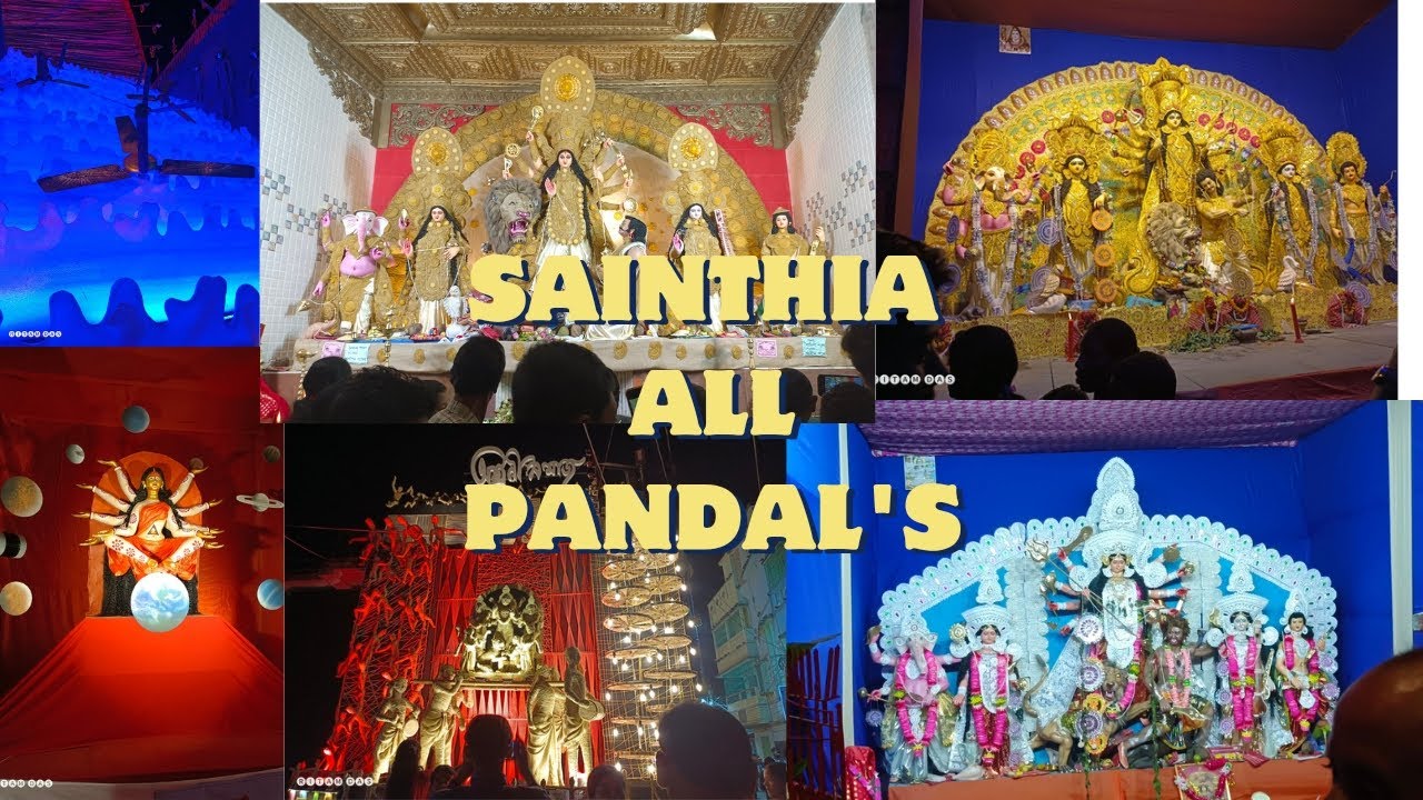 Sainthia all pandal's... - YouTube