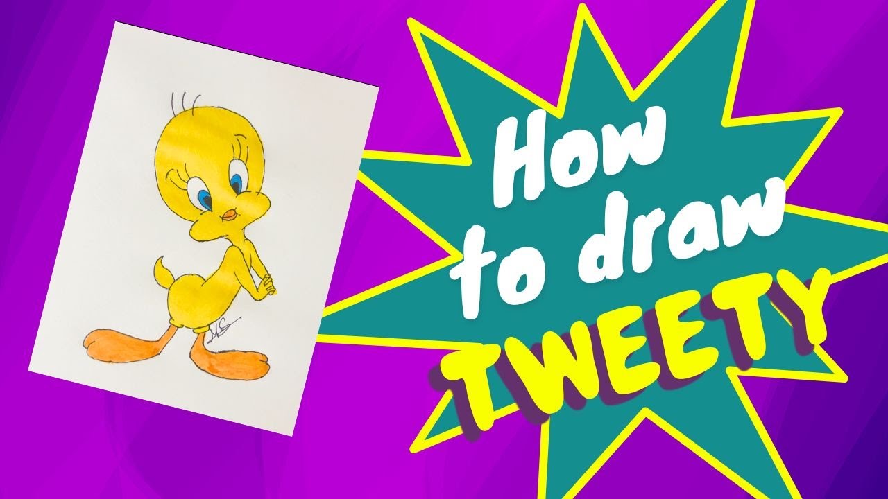 How to Draw Tweety | Step-by-Step tweety drawing - YouTube