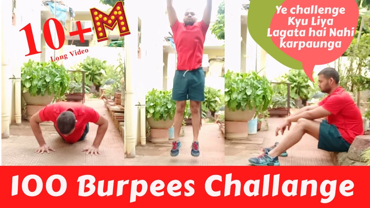 100 BURPEES Challenge || Home Workout || Mr Fitaholic - YouTube